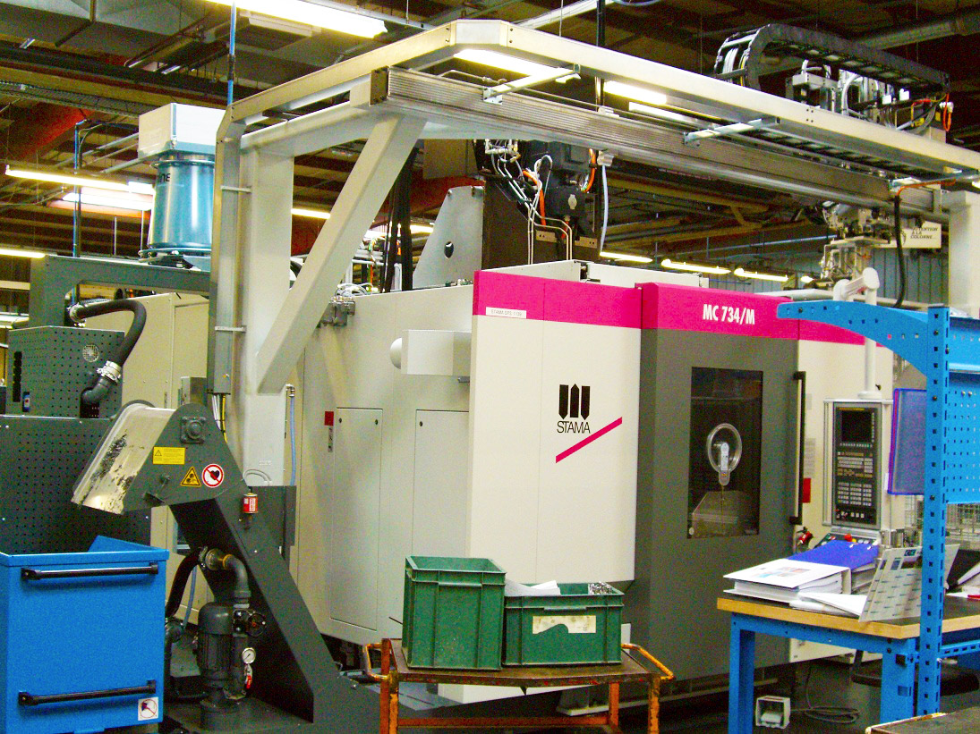 The 3nine oil mist eliminator Clara 1000 installed on a Stama MC 734/M ...